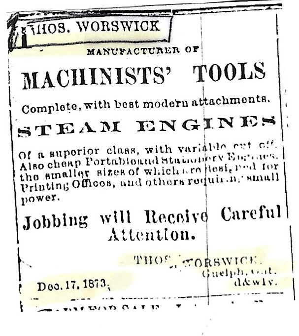 Thomas Worswick: Brown Engine Specialist - Labouring All Our Lives